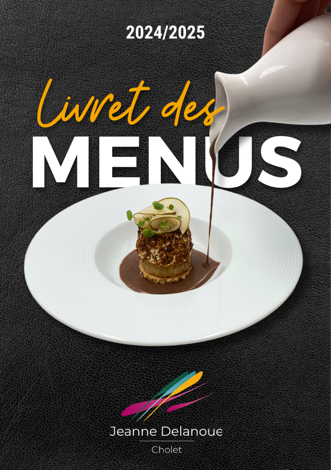 Les menus du restaurant d'application de Jeanne Delanoue